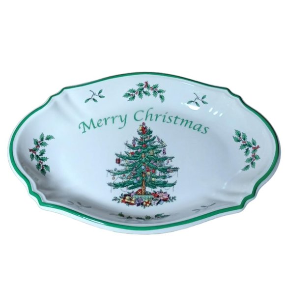Spode | Holiday | Spode Christmas Tree Merry Christmas Tray 1 Inches ...